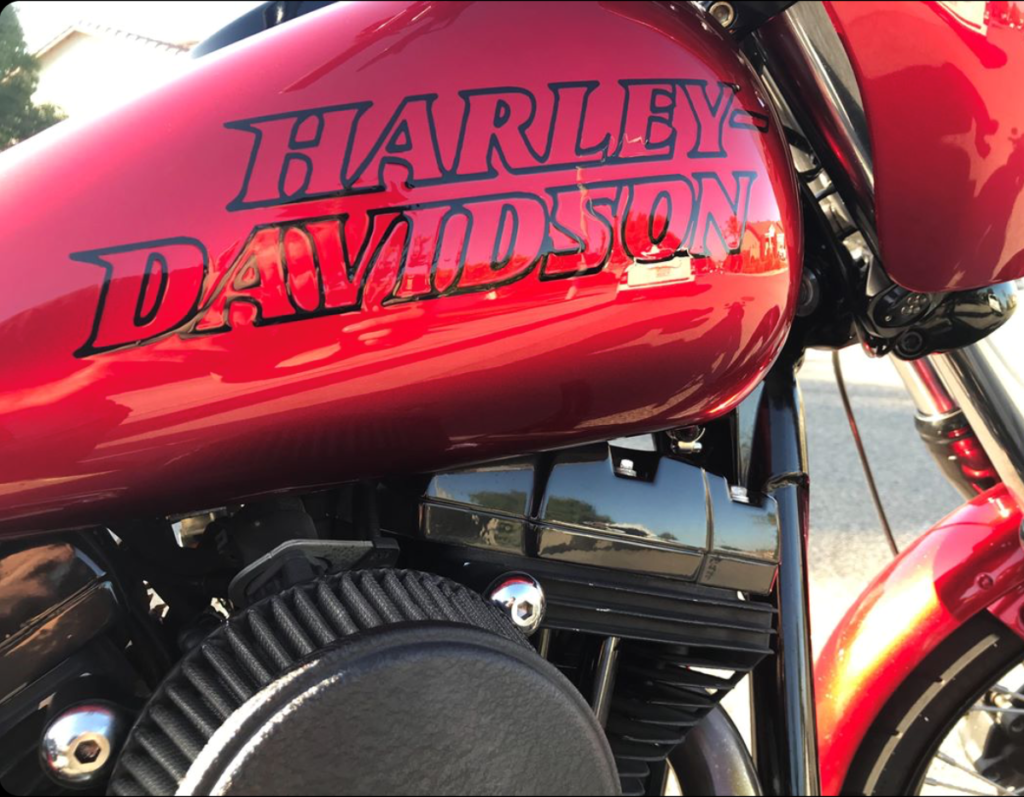 Harley Davidson Outline Gas Tank Decal Set FREE SHIPPING! – Baum Customs