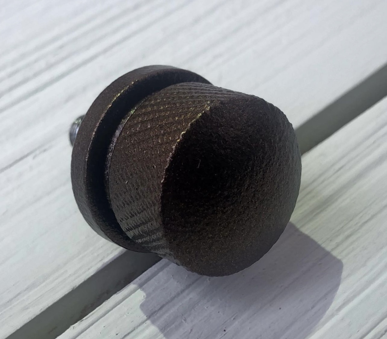 Brown Powdercoated Knurled Seat Bolt – Baum Customs